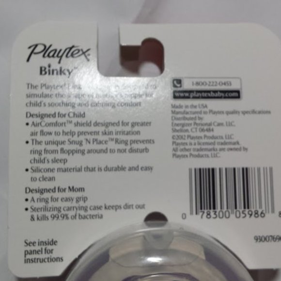 Playtex | Accessories | Playtex Silicone Binky Pacifier 6 Months Ct 4 ...
